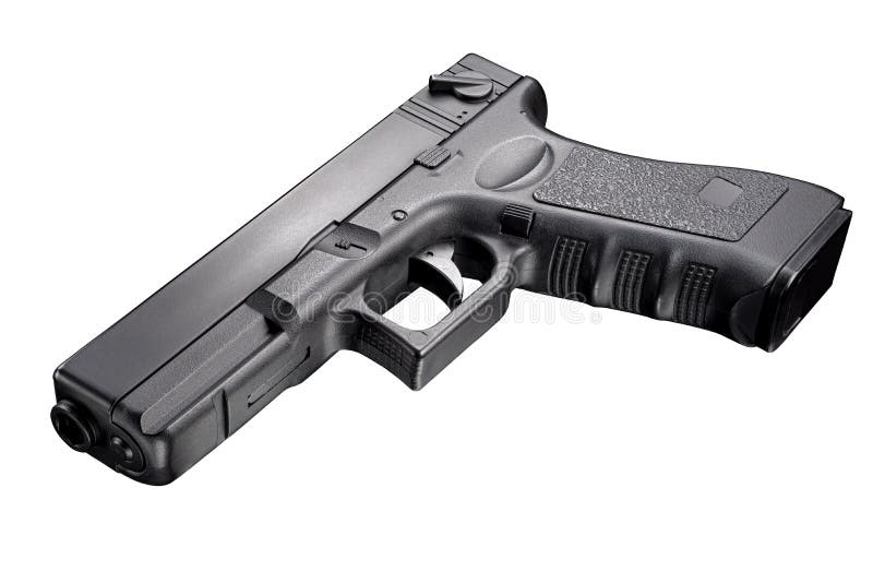 Glock 18 Pistol for Playing Airsoft. Full Depth of Field Stock Photo ...
