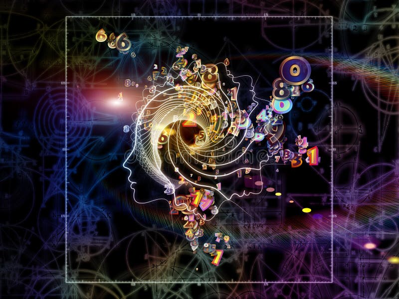 Gloed van Meetkunde stock illustratie. Illustration of wiskunde - 40383429