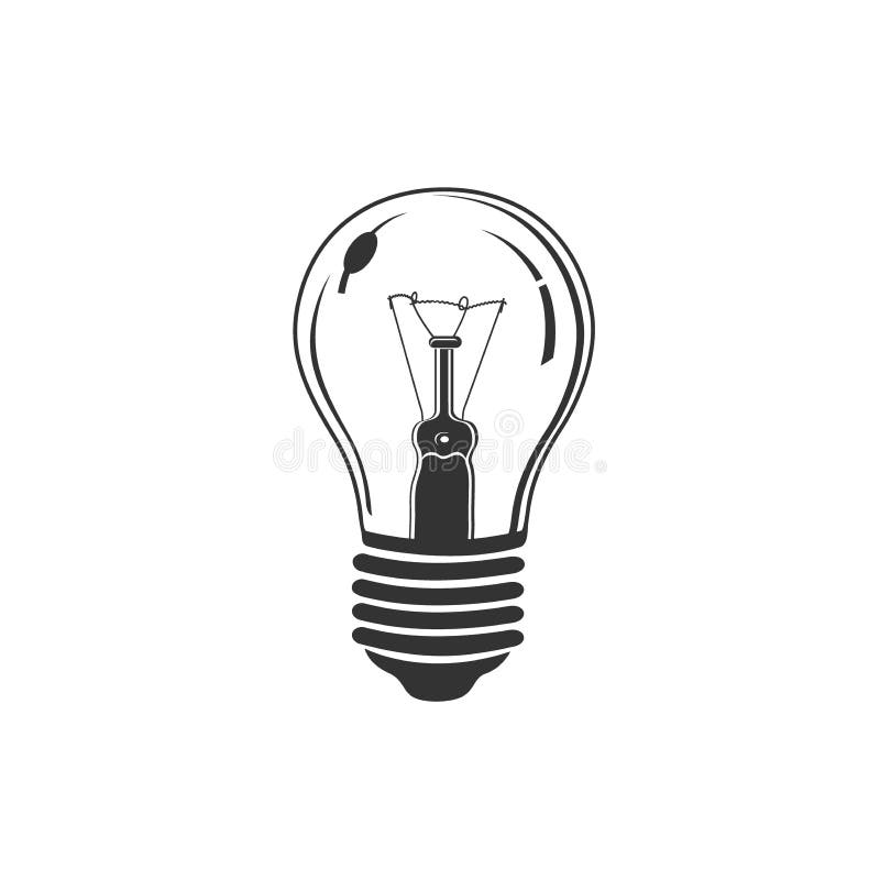Gloeilamp, Pictogram, Vector Vector Illustratie - Illustration of ...