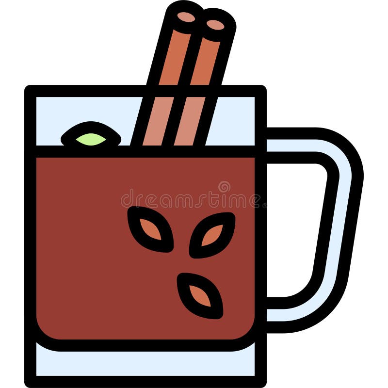 Glogg Cocktail Icon, Alcoholic Mixed Drink Vector Stock Vector ...