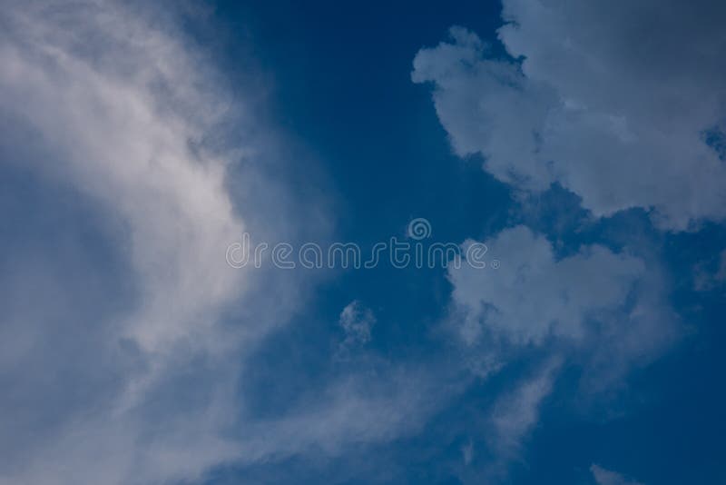 Dark Blue Sky and Gray Clouds. Stock Image - Image of cloudy, clouds ...