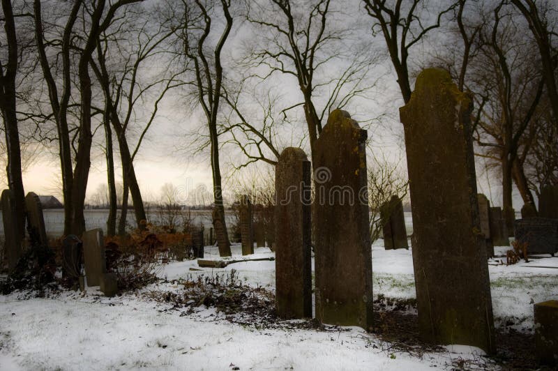 Gloomy Grave Yard stock image. Image of moody, cemetery - 15042001