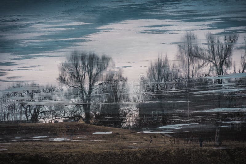 Landscape double exposure stock photo. Image of dream - 64547822