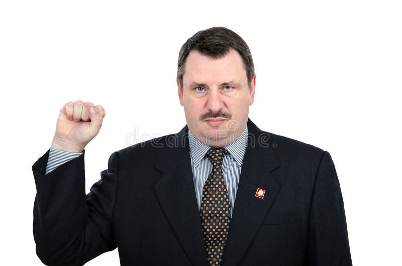 Fat communist stock photo. Image of male, socialist, lappet - 38305872