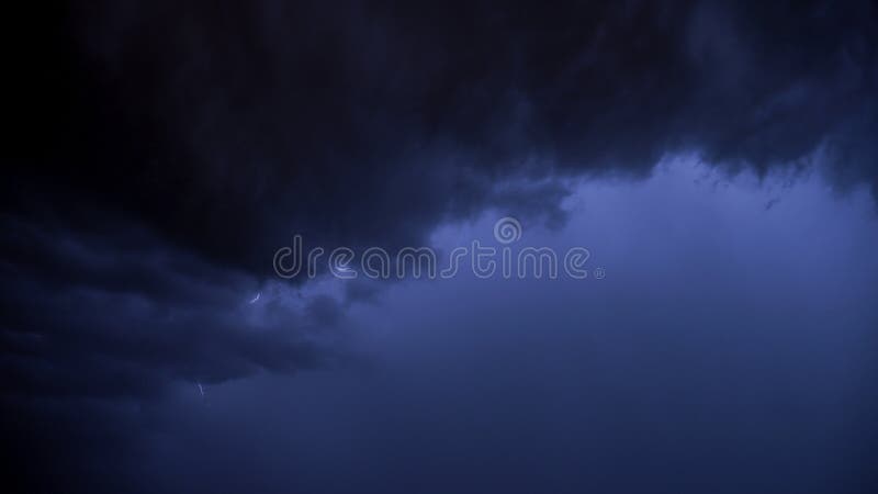 Soft Dense Nighttime Storm Clouds Float Across the Sky Stock Image ...