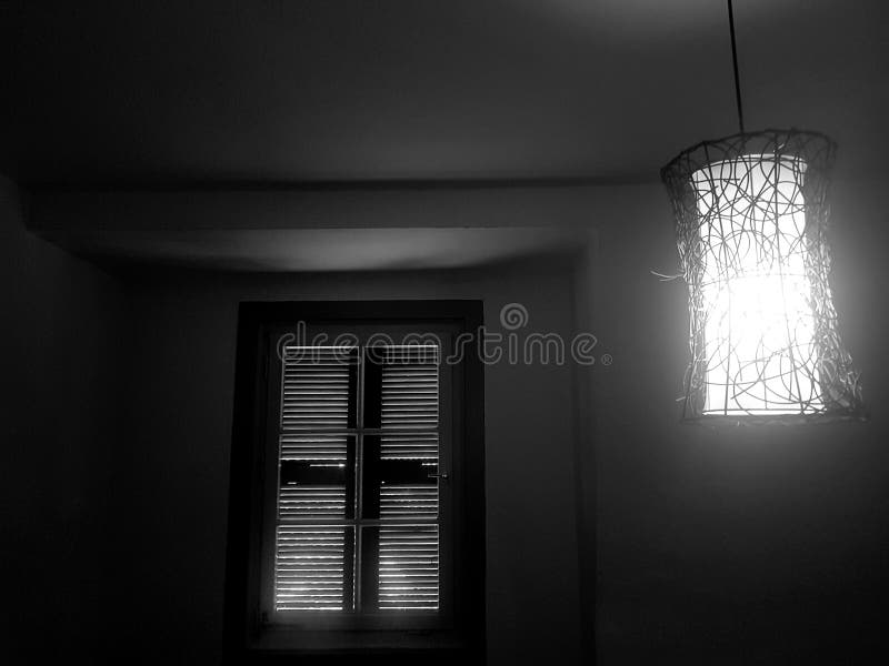 Gloomy Room with Brick Wall and the Bloody Spots. Stock Image - Image ...