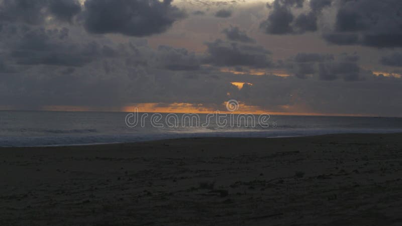 Gloomy Sunset stock photo. Image of sunset, gloomy, beach - 147175338
