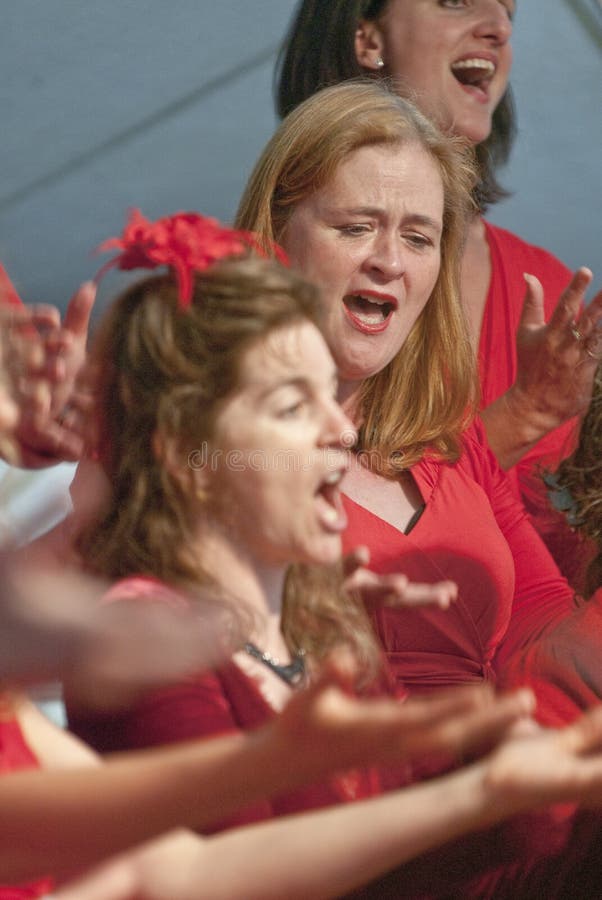 Glorious Chorus Choir Performing Live Editorial Image - Image of singer ...