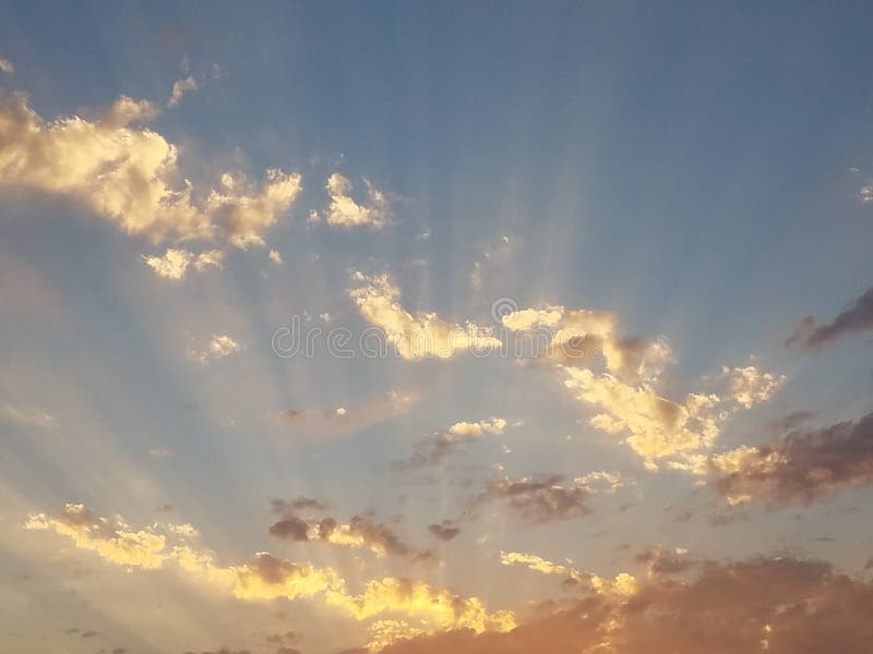 Glorious cloudy sunset stock photo. Image of sunset - 111741690