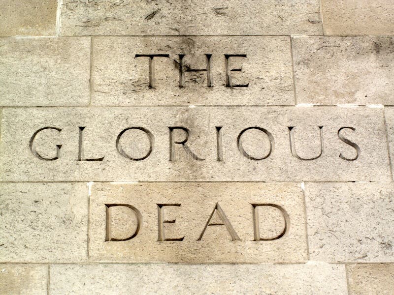 Glorious Dead Inscription Cenotaph London Stock Photos - Free & Royalty ...