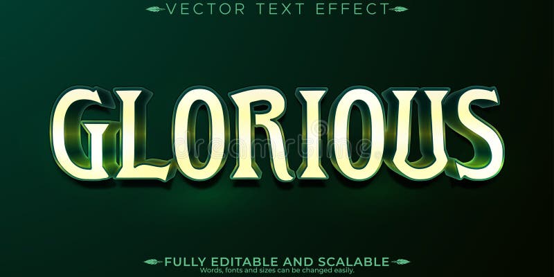 Glorious Editable Text Effect, Editable Luxury and Elegant Text Style ...