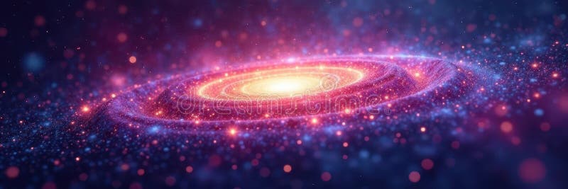 Glorious Galaxy Panorama, Shimmering Stardust Cosmic Backdrop ...