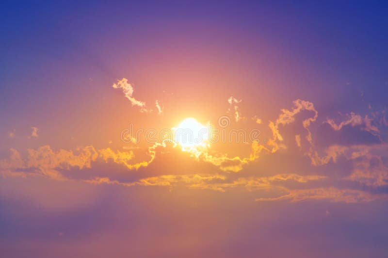 Glorious Morning stock photo. Image of cloudscape, colored - 16602584