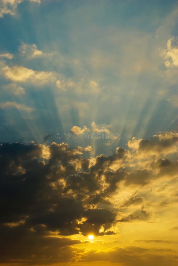 Glorious Morning stock image. Image of radial, beams, blessed - 4306763