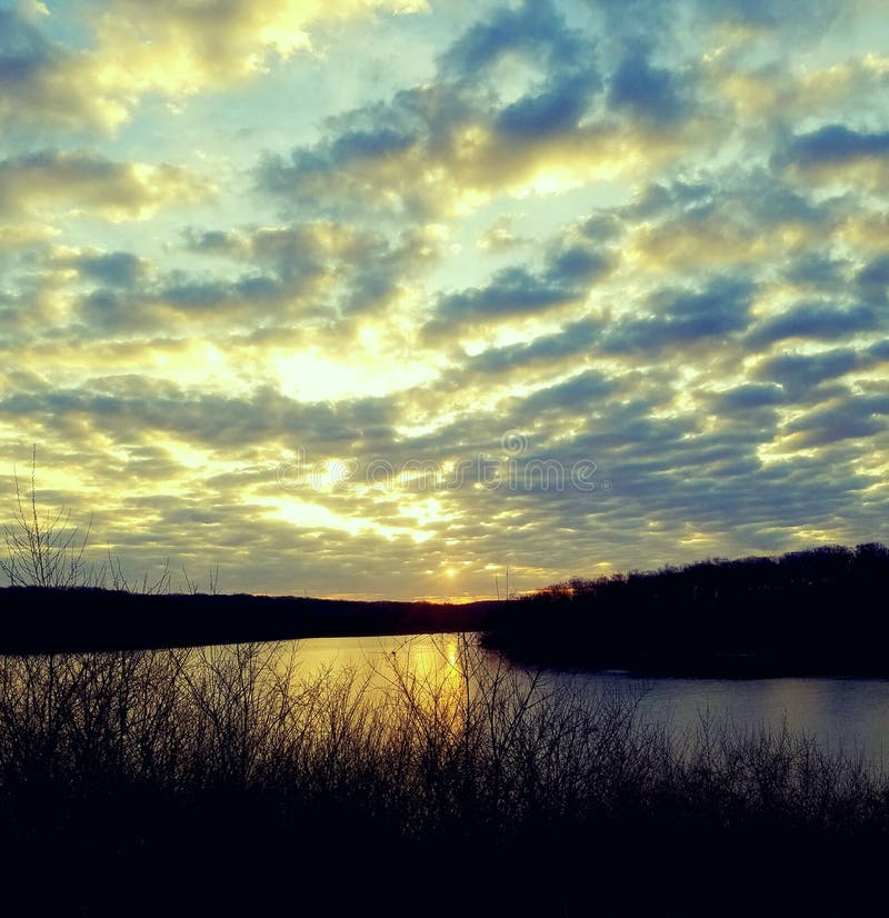 A Glorious Morning With Golden Dawn Mist Over The Surrey Farm Gate ...