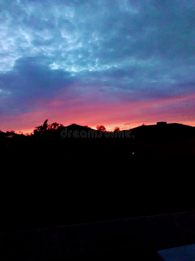 Glorious Sunrise Photographed in India. Stock Photo - Image of mountain ...