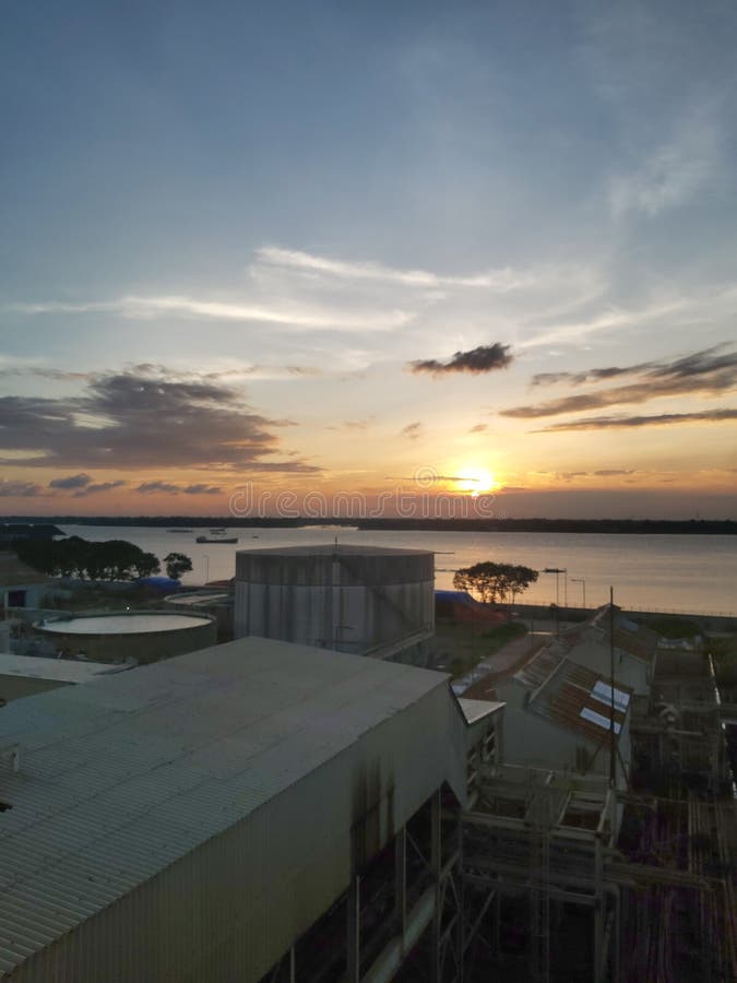 A glorious sunset... stock photo. Image of wide, water - 811462