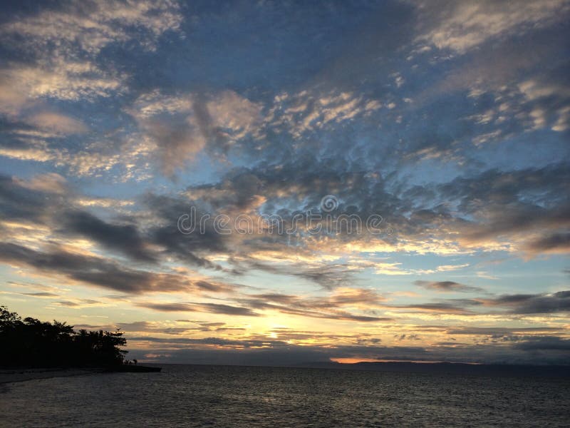 Glorious Sunset, Panglao Island, Bohol, Philippines Stock Photo - Image ...