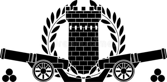 Glory of artillery stock vector. Illustration of firearm - 26535302