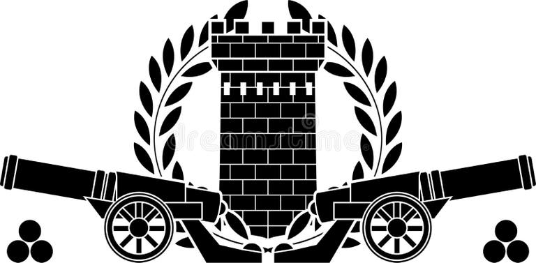 Glory of artillery stock vector. Illustration of firearm - 26535302