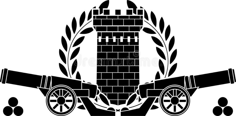 Glory of artillery stock vector. Illustration of firearm - 26535302