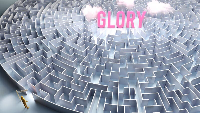 Glory and a Difficult Path To Reach it Stock Image - Image of finding ...
