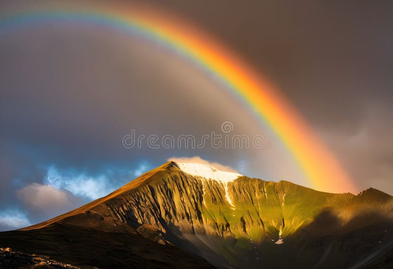 Glory Effect Around Mountain Summit â€“ a Stunning Circular Rainbow ...