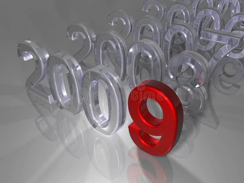 Glossy 2009 stock illustration. Illustration of glass - 7042547