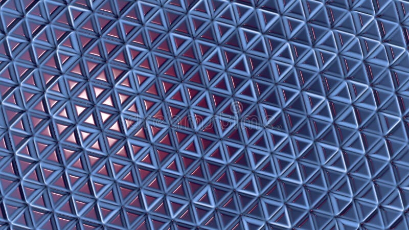 Glossy Abstract Background of Blue-red Volumetric Triangles. Stock ...