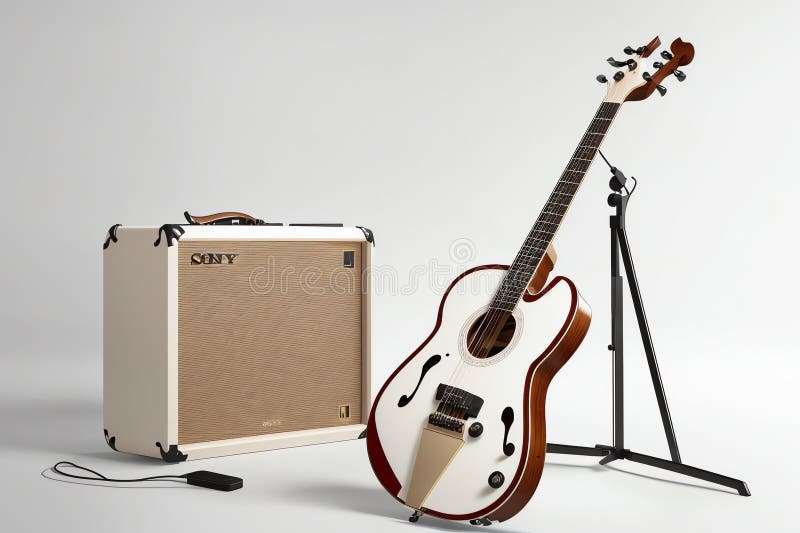 Glossy Abstract Musical Instruments 3D Mockup.AI Generated Stock ...