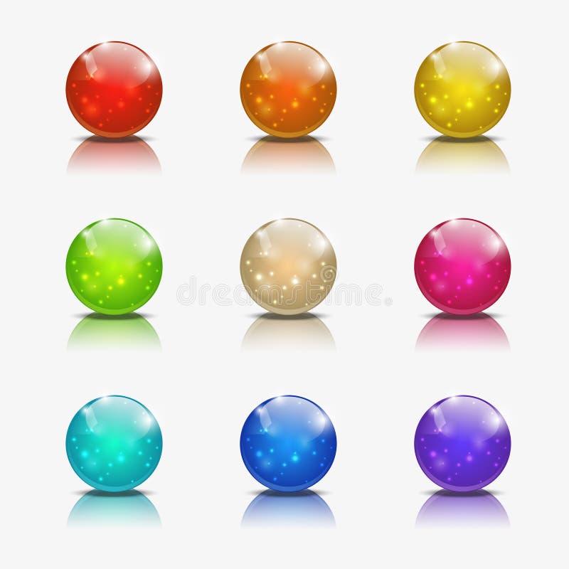 Colored balls stock vector. Illustration of color, isolated - 35640098
