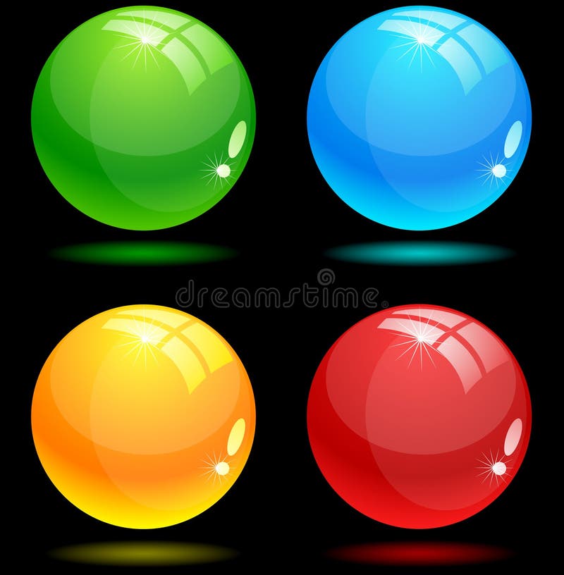 Glossy buttons stock vector. Illustration of icon, glass - 23893999