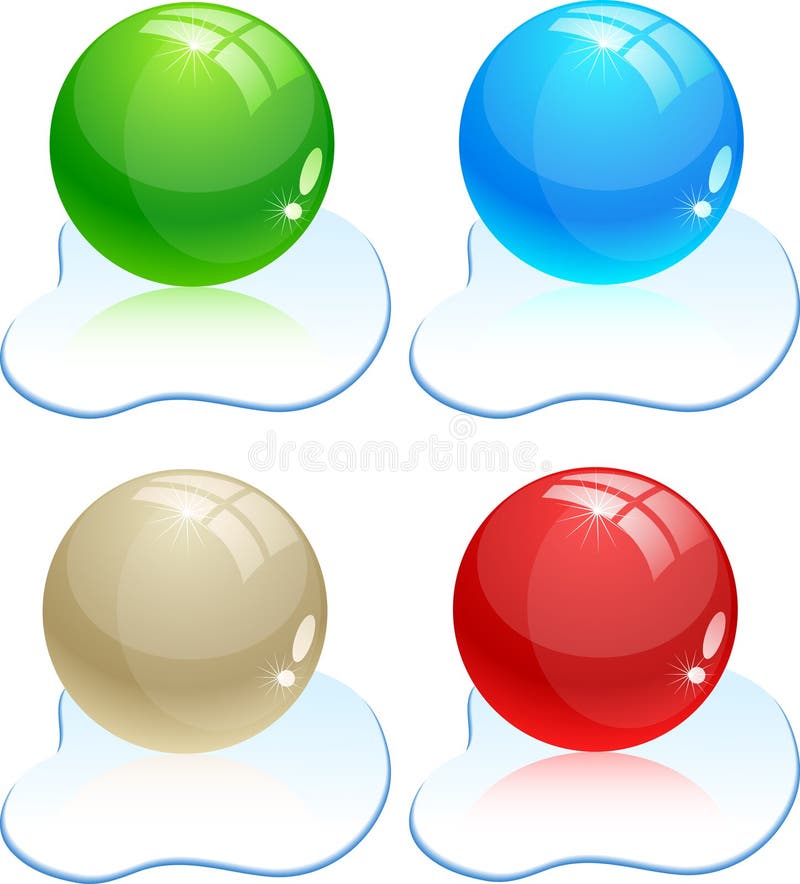 Glossy balls. stock vector. Illustration of navigation - 6294499