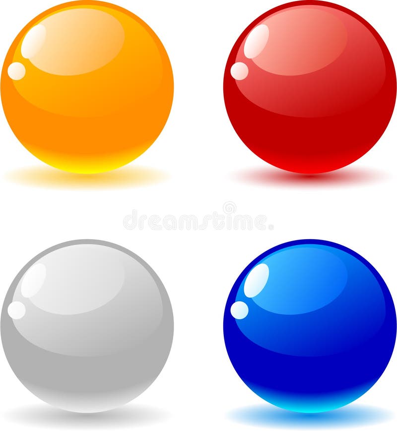 Glossy balls. stock vector. Illustration of internet, ellipse - 7445586