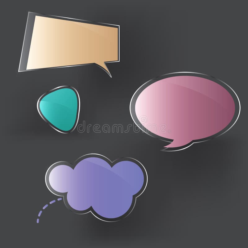 Glossy Banners Useful Message Element Stock Vector - Illustration of ...