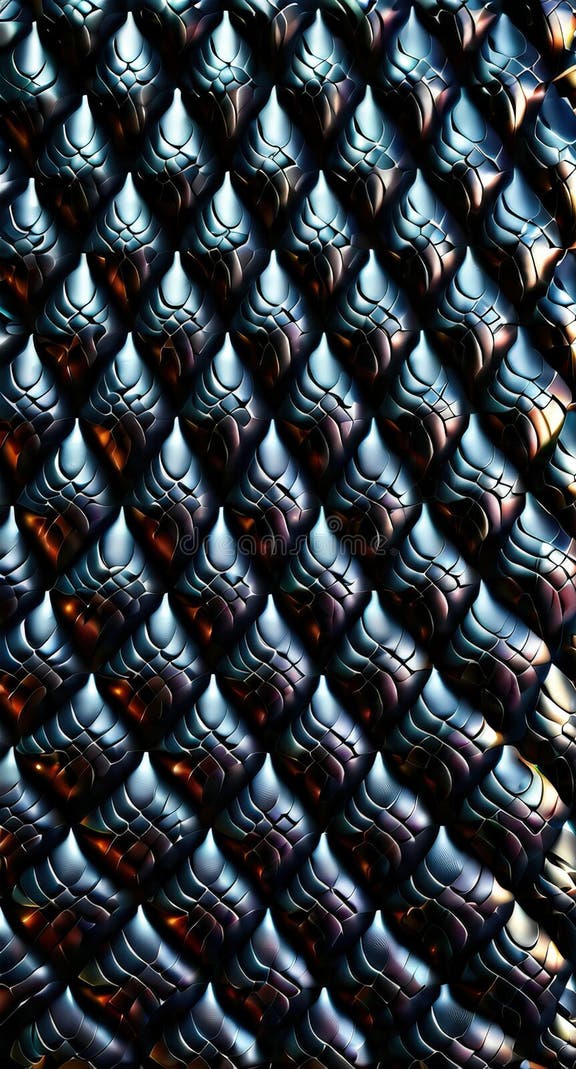 Glossy Black Scale Pattern Wallpaper for Phone Stock Illustration ...