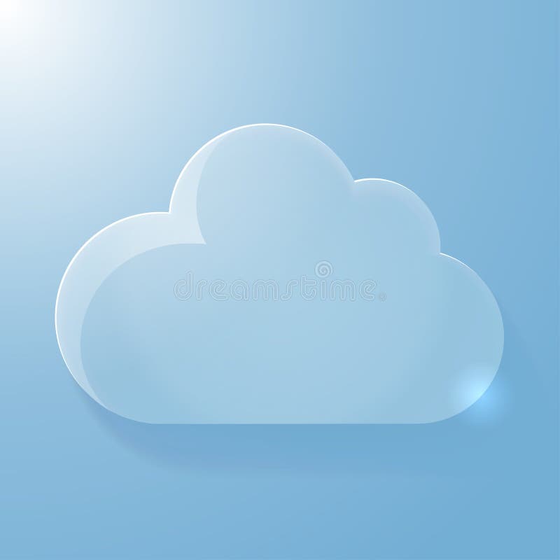 Cloud Icon stock illustration. Illustration of reflection - 41960764