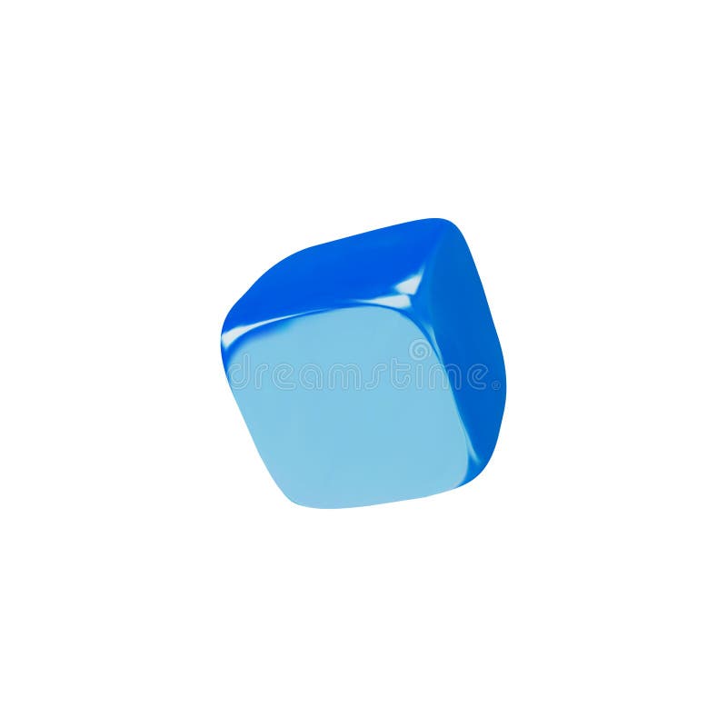Glossy Blue 3D Dice Icon Vector Illustration Stock Vector ...