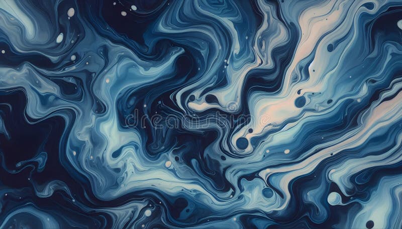 Glossy Blue Marble Background with Artistic Swirling Patterns and ...
