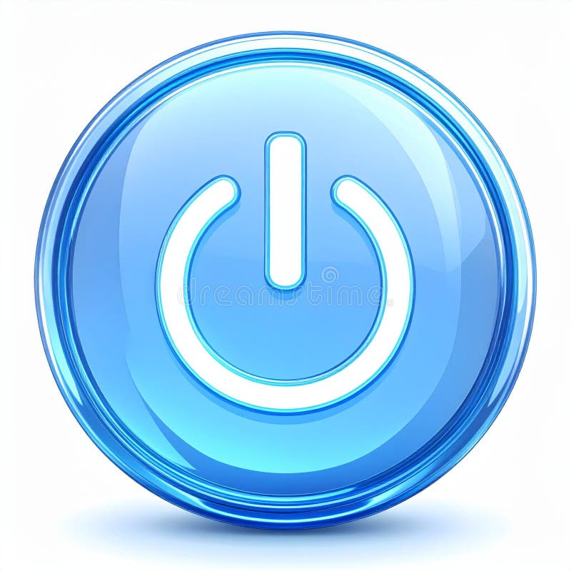 Glossy Power Button Icon Stock Illustrations – 6,129 Glossy Power ...
