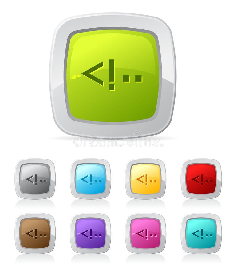 Glossy Button - Html Code Script Stock Vector - Illustration of coding ... Glossy Button - Html Code Script Stock Vector - Illustration of coding ...