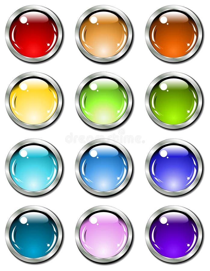 Buttons stock vector. Illustration of green, graphic, sign - 8111918
