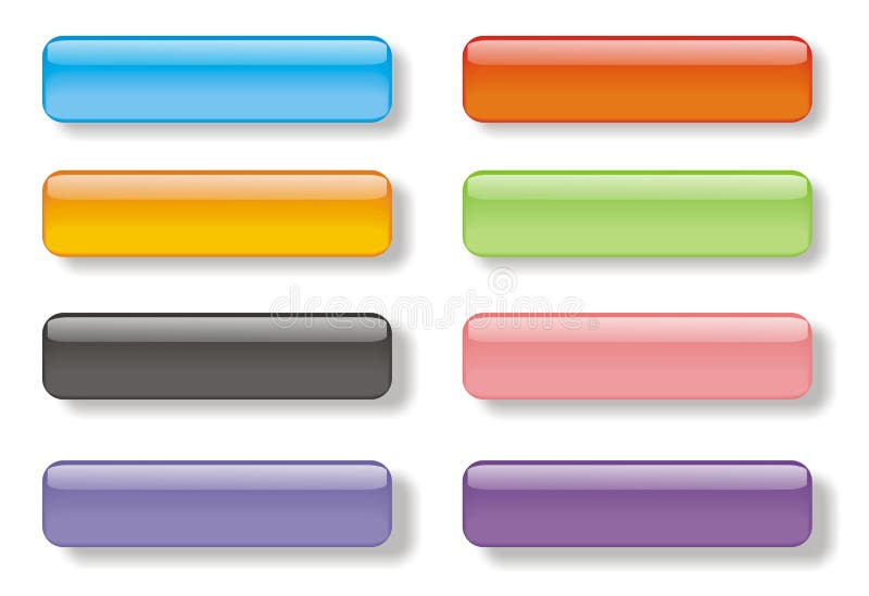 Glossy rainbow web buttons stock vector. Illustration of artistic - 2963590