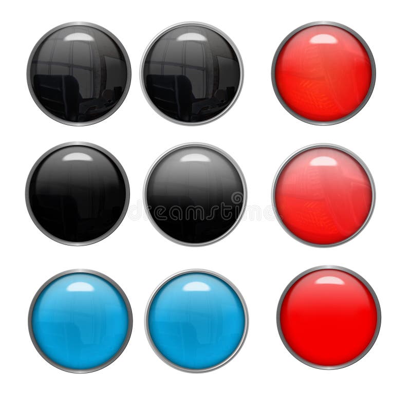 Glossy Buttons stock illustration. Illustration of shiny - 22906350