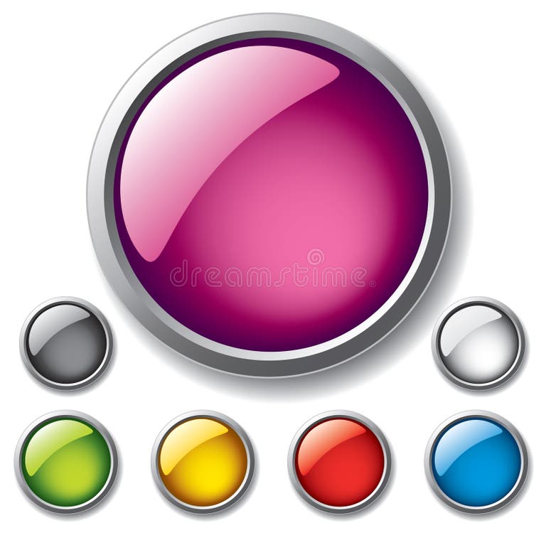 Glossy Buttons Stock Illustrations – 82,941 Glossy Buttons Stock ...