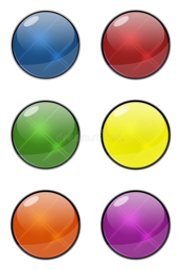 Glossy buttons for design stock illustration. Illustration of ...