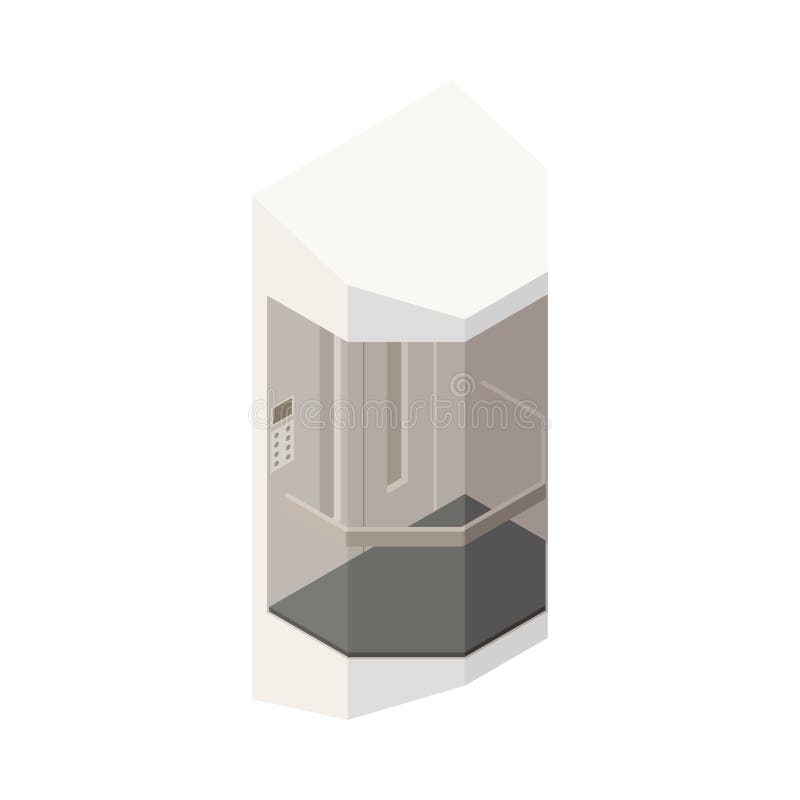 Elevator Isometric Composition Stock Vector - Illustration of ...