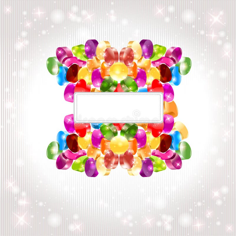 Rainbow Glossy Candy Circle Background Color Stock Vector ...