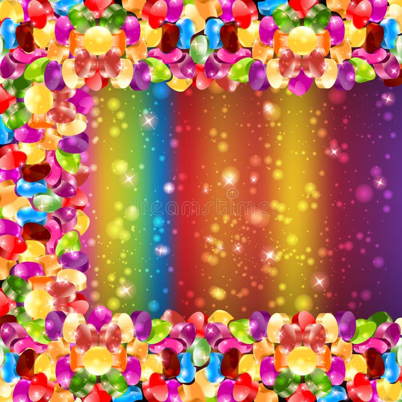 Rainbow Glossy Candy Circle Background Color Stock Vector ...
