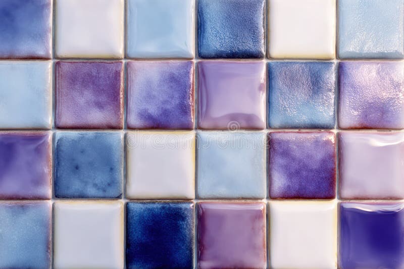 Glossy Ceramic Tile Surface Showcasing Intricate Colors and Minimal ...